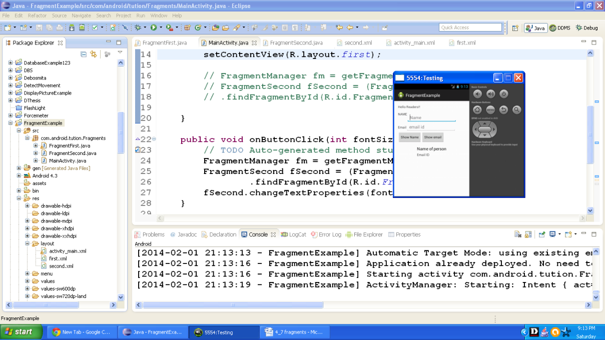 Android Fragments | Android Programming by Wideskills